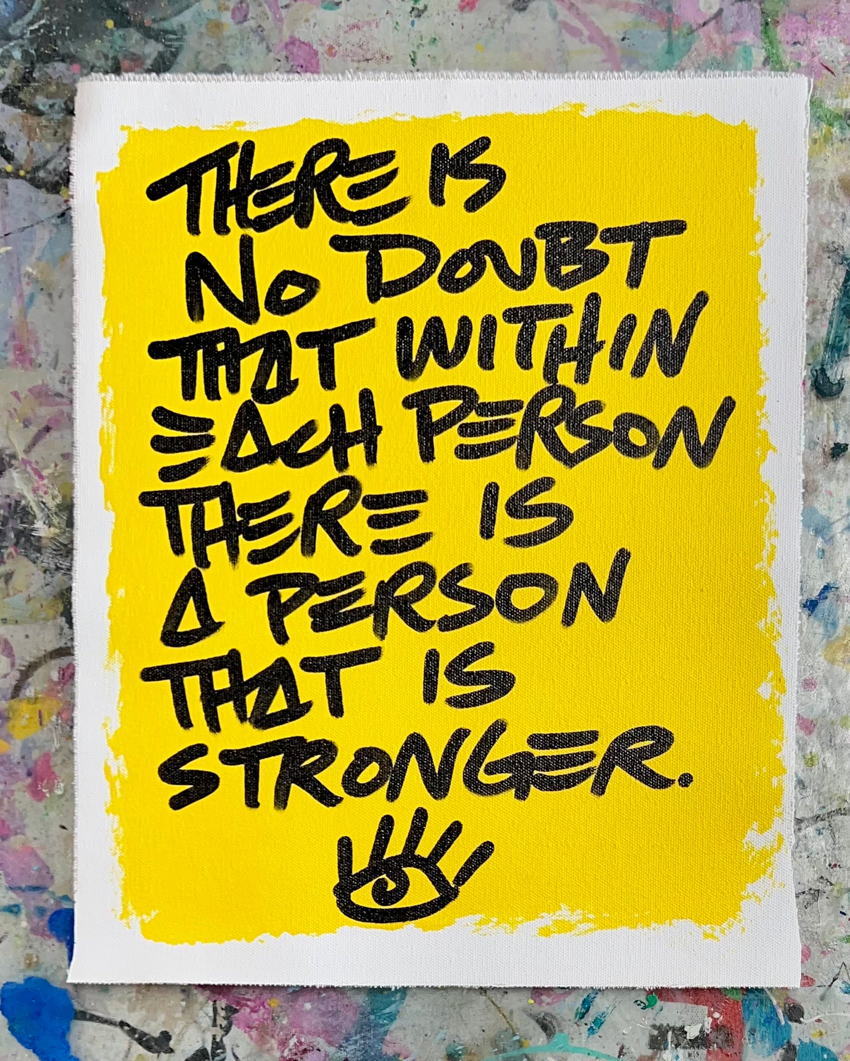 Person Stronger / Black & Yellow Mantra 2 / September 2024 – Baron Batch
