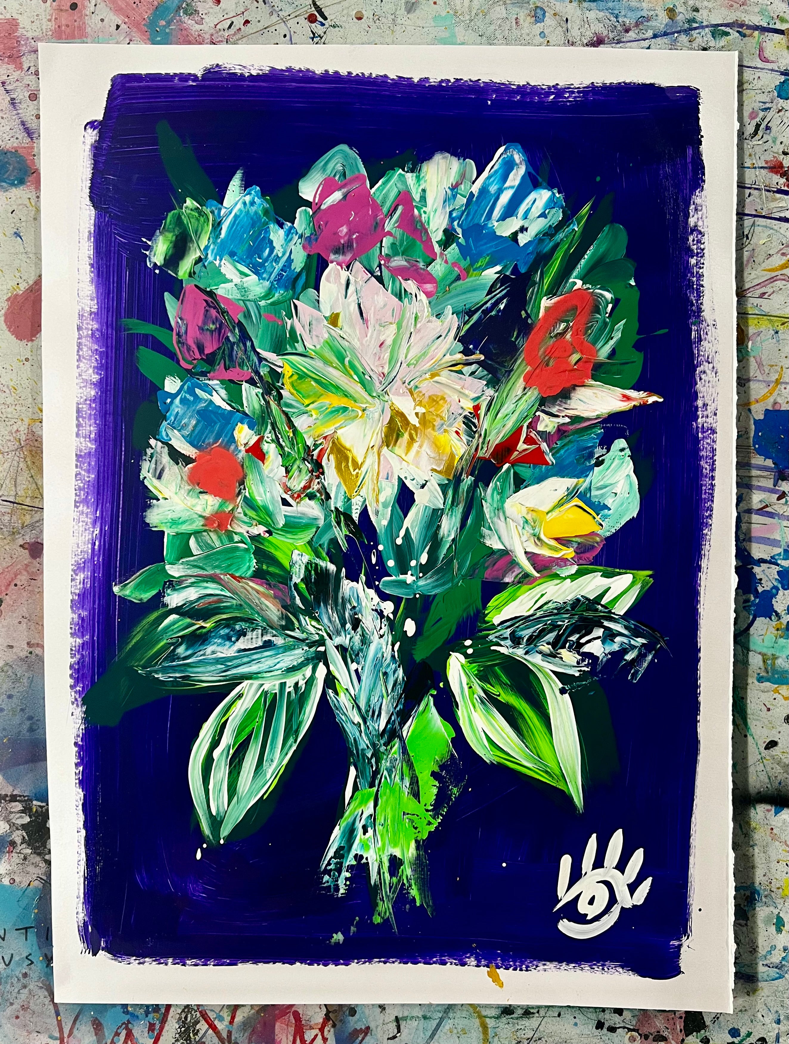 Courage to be Tender / Purple / Archival Paper Bouquet / Sunday Collec ...