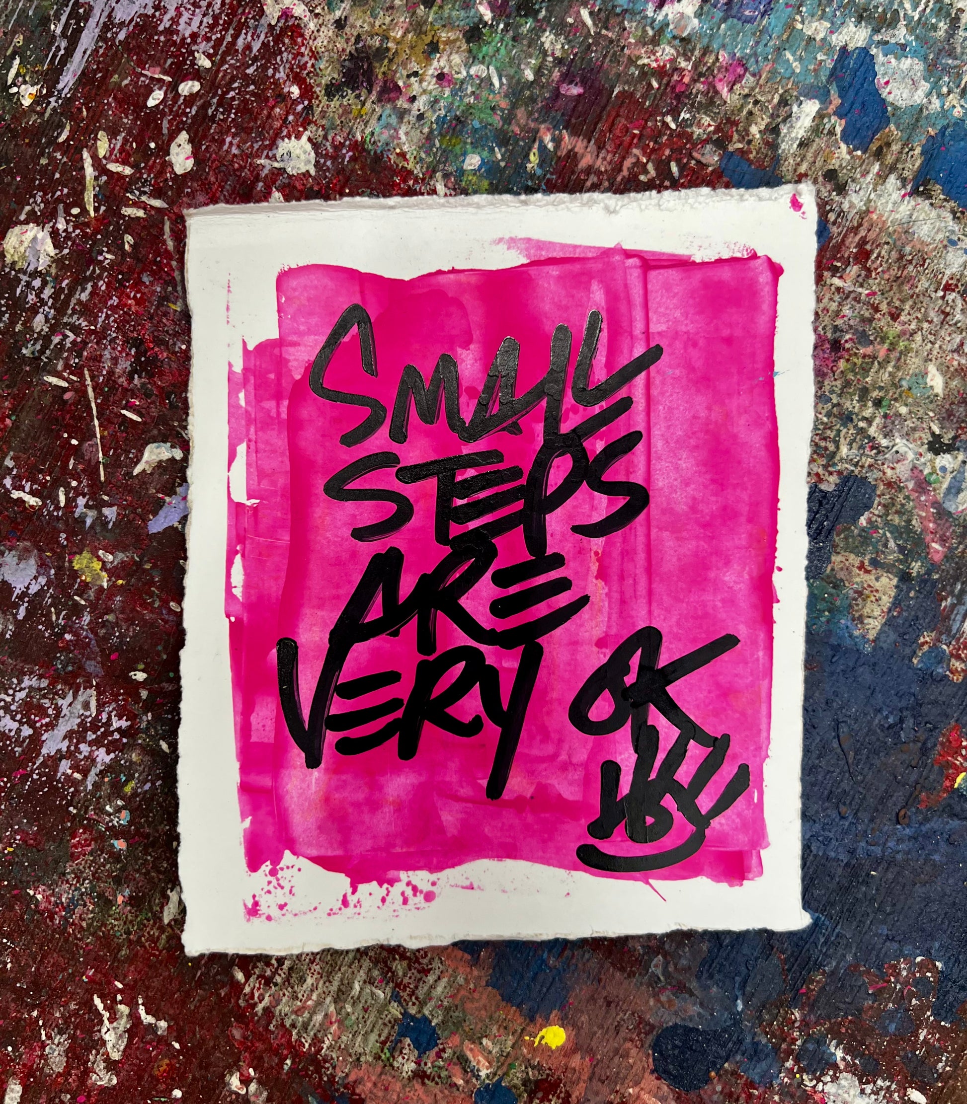 Small Steps / Fuchsia / Archival Paper Mantra / BOGO Originals / Janua ...